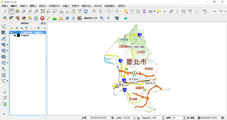 QGIS及Open Geodata資源網@Sinica » 針對WMS/WMTS圖層進行遮罩(Mask)處理