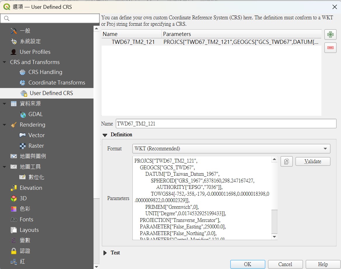 透過ChatGPT協助修正QGIS中TWD67_TM2 CRS設定錯誤 – 中央研究院人社中心地理資訊科學研究專題中心