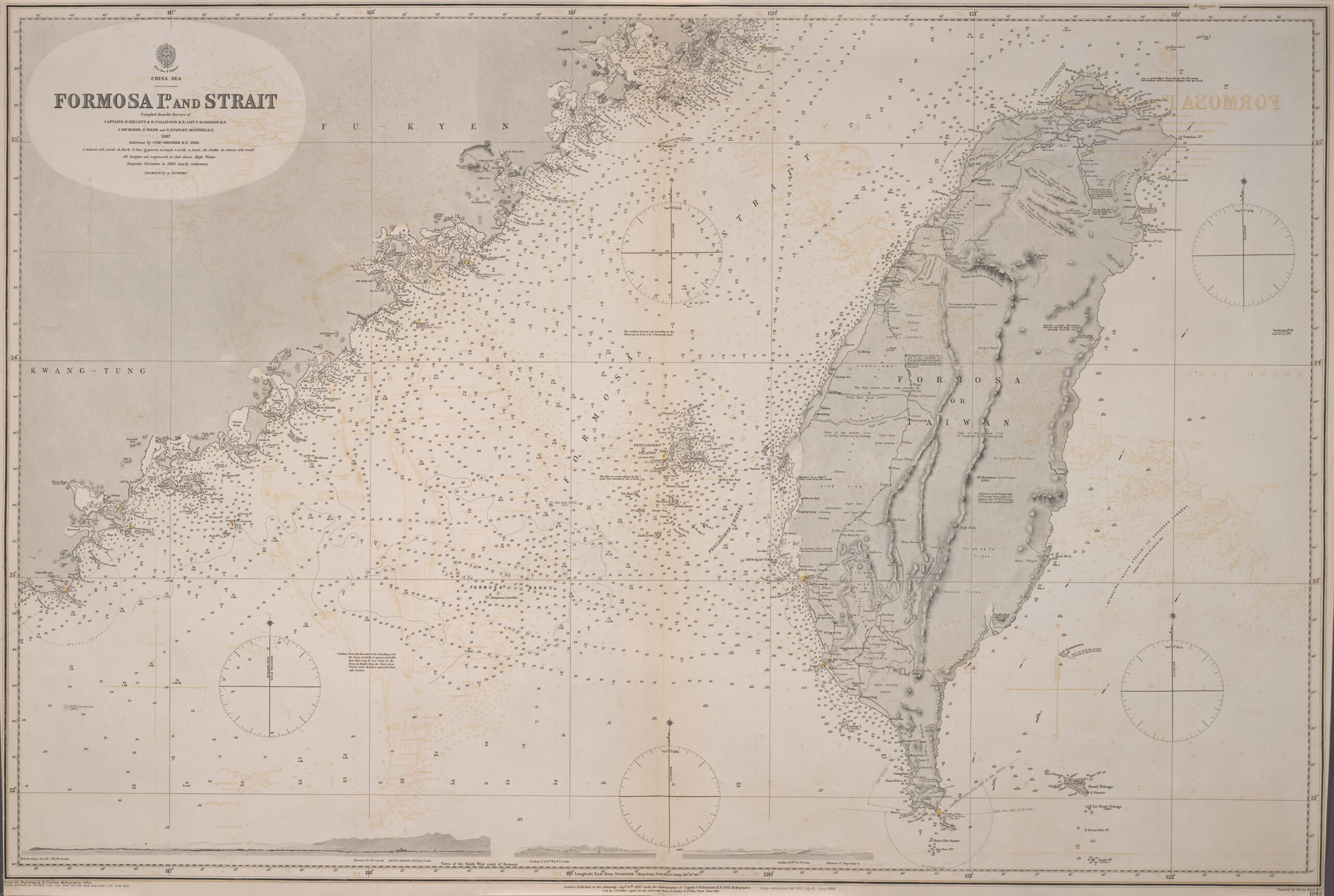 十九世紀中葉英美所繪製的福爾摩沙島圖 – 中央研究院人社中心地理資訊科學研究專題中心